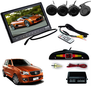 AUTO PEARL 4 Black Parking Sensor With Accessories Kit 7 Inch Dashboard ...