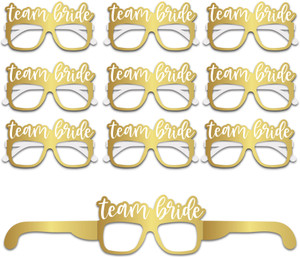 Festiko Paper Eyeglasses for Bride, Bride To be Props, Bachelorette ...