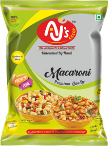 AJ'S Macaroni (100gm) Pack of 10 100% Semolina/Sooji Macaroni|High ...