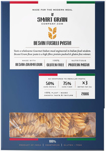 SMART GRAIN COMPANY .COM Besan/ Gram Flour High Protein Fusilli Pasta ...
