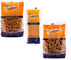 Gustora Durum Whole Wheat Semolina Pasta Combo I Vegetarian I Rich in ...