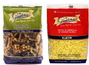 Gustora Durum Wheat Semolina Pasta Combo I Vegetarian I Rich in Fibre ...