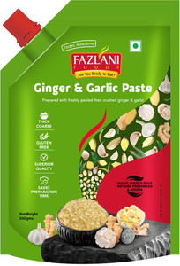 FAZLANI FOODS Ginger Garlic Paste - 500g, Pack of 2 (Adrak Lasun ...