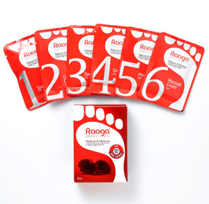 RAAGA PROFESSIONAL Manicure & Pedicure | Rose | 6 Step Single Use Kit ...