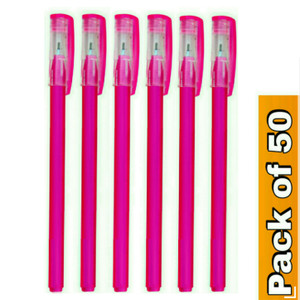 Carlox Use and Throw pink Ink Ballpoint Pen Direct Fill Pink Colour Ink ...