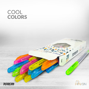 TOTEM Pin On 80 Blue Pens | 0.7 mm Tip | Smooth Writing | Students ...