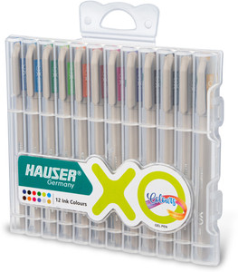 HAUSER Hauser XO Multicolour Gel Pen Pack of 12 -Multicolour Pens Gel ...