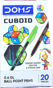 DOMS Cuboid 0.6 Ball Point Pens Ball Pen - Buy DOMS Cuboid 0.6 Ball ...