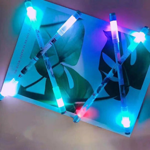 triple paper LED Spinner Pen Cool Pen Stylo Twins Sided Light Up ...