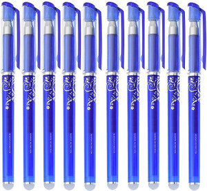 SB GRAND Blue Ink Erasable Gel Pen with attached Magic Wipe Eraser Gel ...