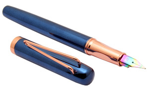 Ledos Yiren 3725 Metallic Blue With Rose Gold Trims Rainbow Colored ...