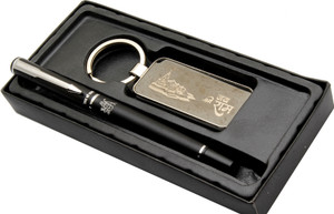 Ledos Jai Shree Ram Ayodhya Ram Mandir Curved Keychain & Ball Pen - Buy ...