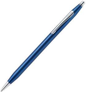 CROSS Classic Century Cobalt Blue Engraved Diamond Pattern Ballpoint ...