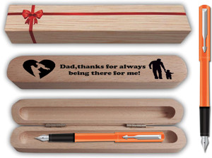 PARKER Beta Neo orange Fountainpen Pen with Engraving Thanks Dad Gift ...