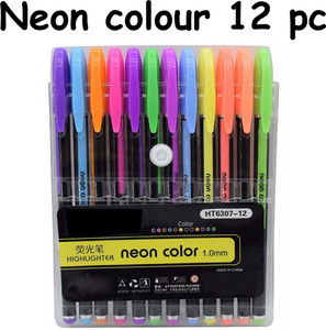 Ease 12 Color Gel Pens,Highlighter, Neon Pens Set Good Gift For ...