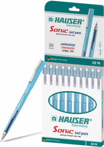 HAUSER Hauser Sonic Gel Pack of 10 Pens Blue Ink Gel Pen - Buy HAUSER ...