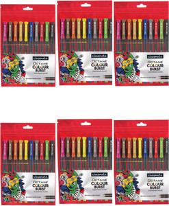 easykit Pack of 6 Classmate Octane Colourburst Gel Pen Gel Pen - Buy ...