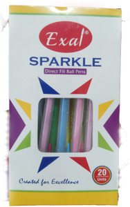 exal sparkle use and throw tricolour combo Ball Pen - Buy exal sparkle ...