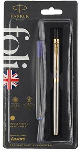 PARKER Folio Stainless Steel GT Roller Ball Pen - Buy PARKER Folio ...