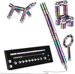 Time 2 toys Kids Stylish Rainbow Color Magnetic Fidget Multi-function ...
