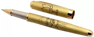 Levin modi pen Stylish Golden Finish Modi Image Engraved Design On Body ...