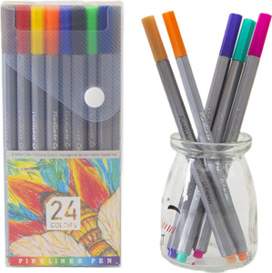 Wynhard 24 Pcs Fineliner Pen Set Color Pen Set for Drawing Lines ...