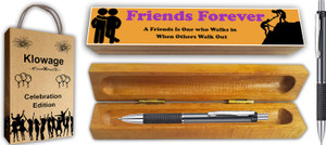 Klowage Virgo Ball Pen With Wooden Friends Forever Gift Box and Gift ...