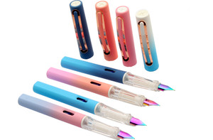 Ledos Set Of 4 Yiren Dualtone Color Velvet Finish Body Rainbow Colored ...