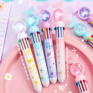 MINtile 3 Pcs Rainbow Ink Ball Pen Set | 10-in-1 Color Pens for Kids ...