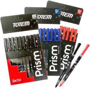 TOTEM Prism 30Pcs Pen(10 Blue ,10 Black & 10 Red)|0.5mm Tip |Use ...