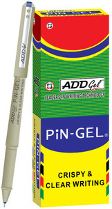 Add Gel PiN-GEL Fine Blue Pen Pack of 10 Along With 10 GR30 Refill Gel ...
