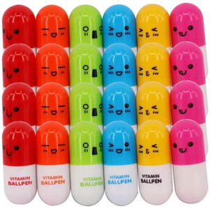 Sloies Mini Capsule Shape Highlighter Color Marker Point liner ...