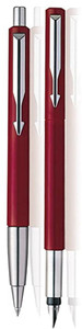 PARKER PARKER VECTOR STANDARD RED CT Ball Pen and Fountain Pen SET Pen ...
