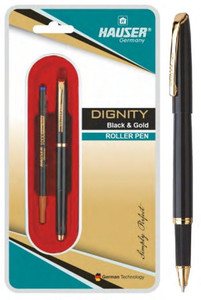 HAUSER Dignity Black Gold Roller Ball Pen - Buy HAUSER Dignity Black ...