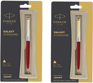 PARKER GALAXY STANDARD GOLD TRIM BALL PEN – RED Ball Pen - Buy PARKER ...