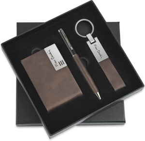 PIERRE CARDIN Regency Brown Premium Gift Set | Set of Card Holder, Key ...