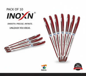 DOMS INXON Ballpoint Pens With Soft Rubberized Grip For Comfortable ...