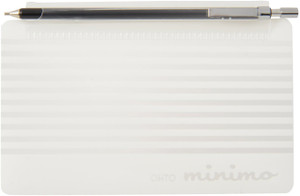 OHTO MINIMO Retractable Ballpoint Pen (NBP- 505MN Black)Thin Body Black ...