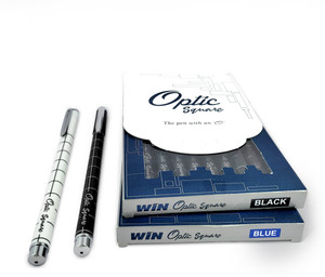 Win Optic Square 20 Pens (10 Blue & 10 Black) | 0.7 mm Tip | Smooth ...