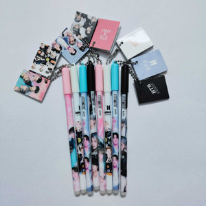 Poohan BTS Erasable pen with attached Diary & Eraser 0.35mm Nib Size 0 ...