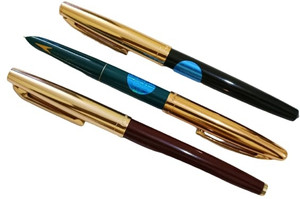 CHREN Pack of 3 - 1990s Hero 330 - 329 (Gold cap) - 336 Vintage Writing ...