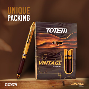 TOTEM Vintage 20 Blue Pens | Wooden Body | 0.7 mm Tip | Pens for ...