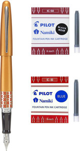 PILOT Metropolitan (Copper - F) With 6 Blue/6 Black Cartridges Fountain ...