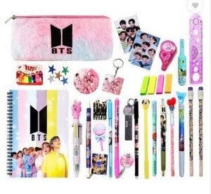 Flipkart.com | TITIRANGI 27ps BTS Theme Stationery for Girls BTS Pencil ...