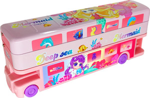 Flipkart.com | Johnnie Boy Mermaid Double Decker Pencil Box for Kids ...