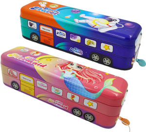 Flipkart.com | dishvy Combo of Two Double decker Pencil Box with ...