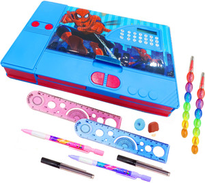 Flipkart.com | Neel Spider-Man Jumbo Calculator Geometry Box for Kids ...
