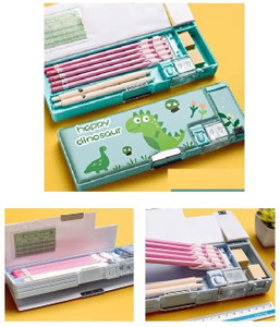 Flipkart.com | INFINITE POCKET 1 Dinosaur Art Plastic Pencil Box - Box