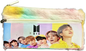 Flipkart.com | A Little Swag BTS Fur Pouch Art EVA Pencil Box - Pouch