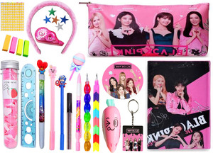 Flipkart.com | Neel Combo-20Pcs Black Pink BTS Complete School ...